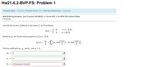Solved Hw21 62 Bvp Fs Problem 1 Problem Value 10