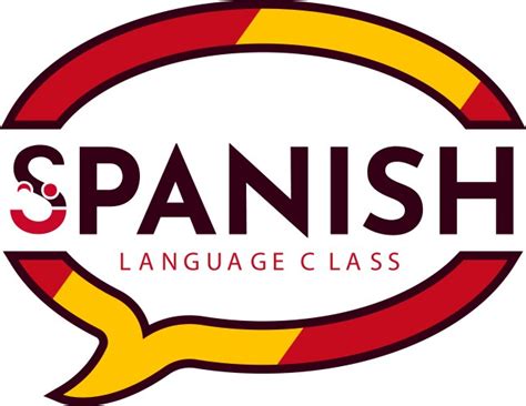 Learning Spanish Language Class Logo Royalty Free Vector