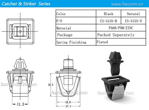 Access Cabinet Panel Fasteners Latch Strike And Latch Components For Metal Panels Plastic Door
