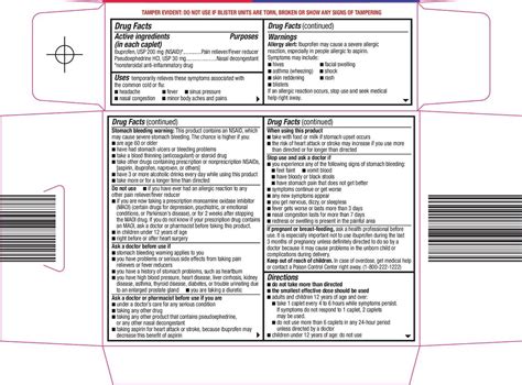 Ibuprofen Cold And Sinus Tablet Sugar Coated Kroger Company