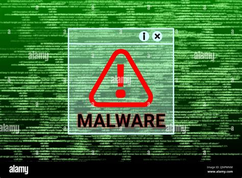 Cyber Crime Online Hacking Warning And Fraud Background With Blur
