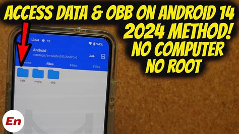 Android 14 How To Access Android Data And Obb Folders Without Root No