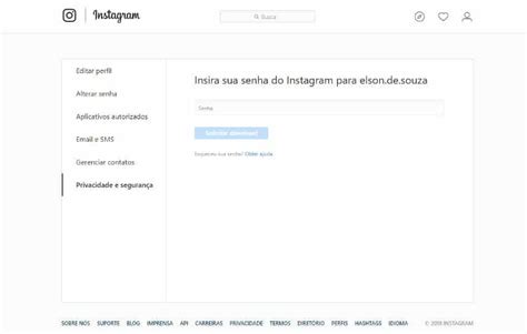 Como Baixar Suas Fotos E Dados Pessoais Do Instagram Olhar Digital