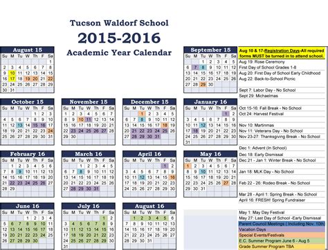 School Calendar Template 2015 2016 School Year Calendar Vrogueschool