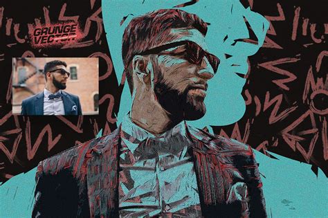 Grunge Vector Photoshop Action Design Cuts