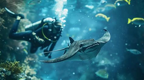 Électrocution Par Une Raie électrique Lors De La Plongée Sous Marine