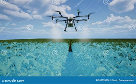 Agriculture Drone Using Lidar Scanning To Spray Fertilizer On The
