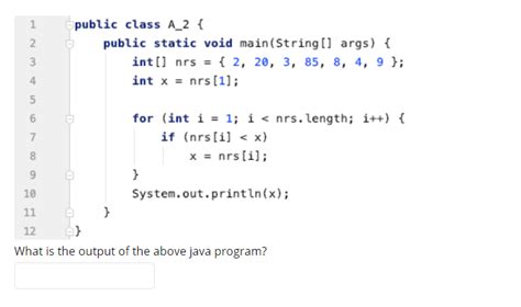 Solved Public Public Class A2 Public Static Void