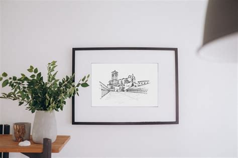 Basilica Di San Francesco Assisi Art Print Assisi Wall Art Assisi Wall