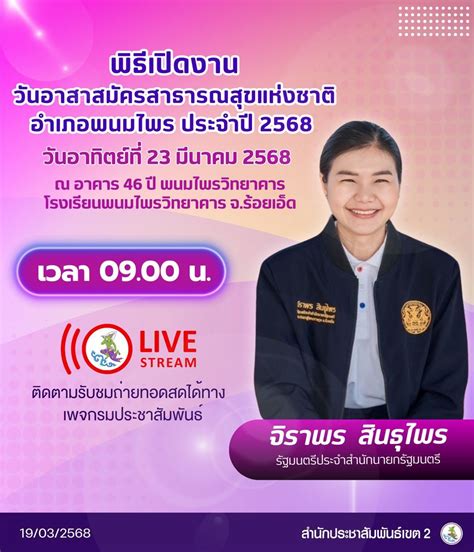 สำนักงานประชาสัมพันธ์จังหวัดมุกดาหาร ด้วย นางสาวจิราพร สินธุไพร