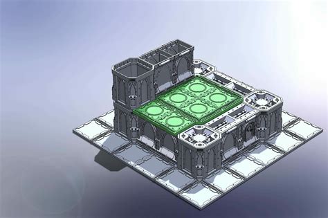 ZONE MORTALIS Additional FLOOR For Walls And Columns STL File For Cults