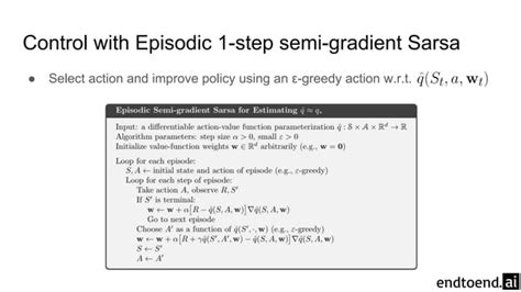 Reinforcement Learning 10 On Policy Control With Approximation Pdf