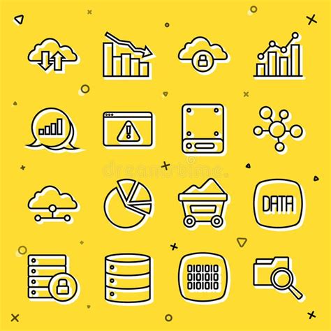 set line search with folder data analysis mind map infographic cloud