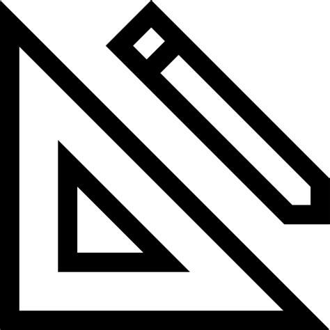 Set Square Basic Straight Lineal Icon