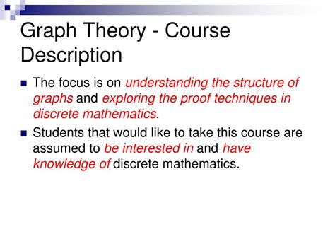 PPT Graph Theory PowerPoint Presentation Free Download ID 2076639