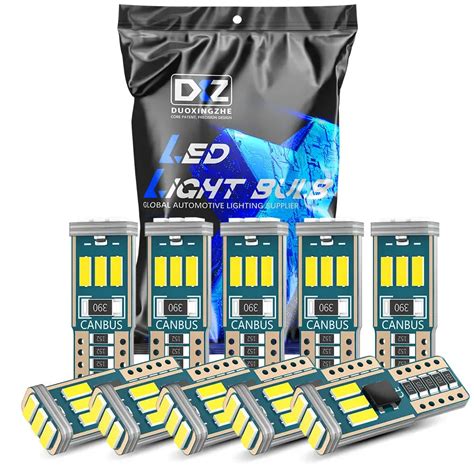 Светодиодные лампы DXZ 2/10 светодиодный т. W5W T10 Canbus 9SMD 12 В