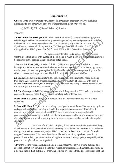 Akhilesh Os File Os Lab Experiments Experiment Object Write A C Program To Simulate The