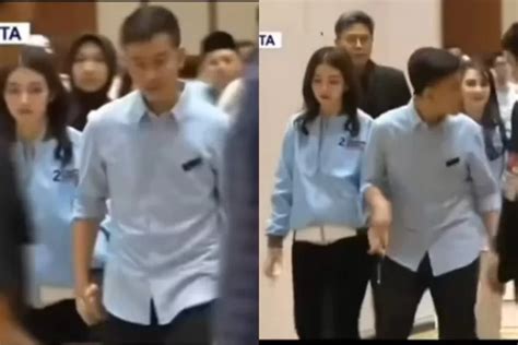 Selesai Debat Cawapres Gibran Rakabuming Kepergok Gandeng Mesra Tangan