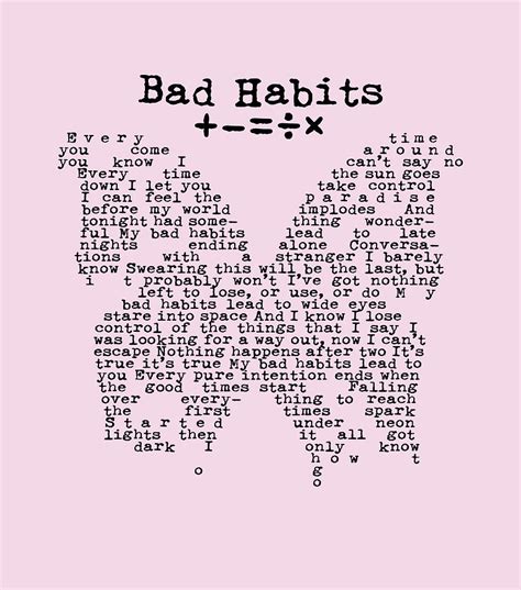 Bad Habit Ed Sheeranthe Mathletics Concert Shirt Throw Pillows Duvet