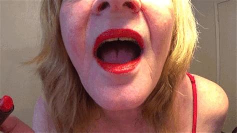 Ruby Red Lip Fetish Fun Jolees Fetish Store For Mobile Clips4sale