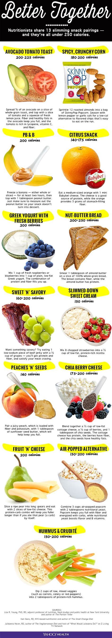 13 Tasty Snack Pairings Under 250 Calories Healthy Snacks Snack