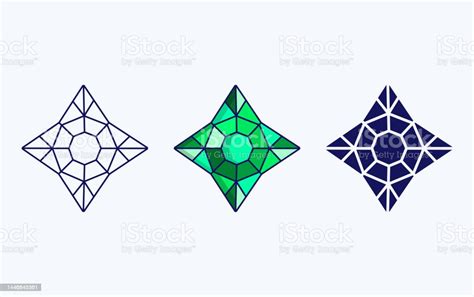 ひし形の線とグリフのアイコンベクターイラスト イラストレーションのベクターアート素材や画像を多数ご用意 イラストレーション エメ