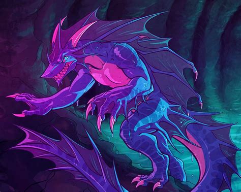 Commission For Kirydos Of His Aquatic Dragon Character Tweaked From His
