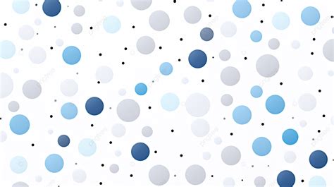 Retro Style Blue Gray Polka Dots Fabric Colorful Seamless Pattern On