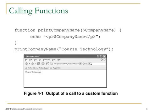 Ppt Php Functions And Control Structures Powerpoint Presentation Free Download Id310519