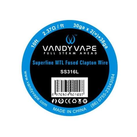 Superfine MTL Fused Clapton Wire 30ga X 2(=)+38ga 10ft - BIGVAPORPK