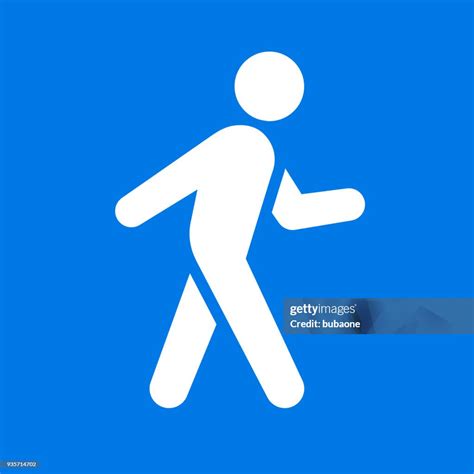 Man Walking Stick Figure Icon High Res Vector Graphic Getty Images
