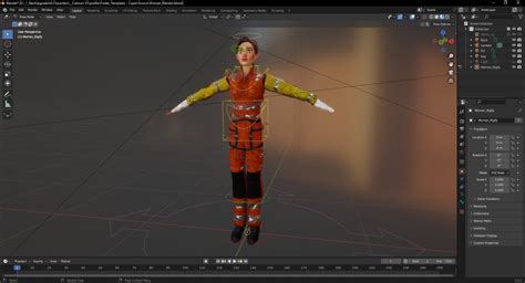 Стилизованный Женский Персонаж Пожарного в Форме 3d модель Скачать Мультяшные персонажи на