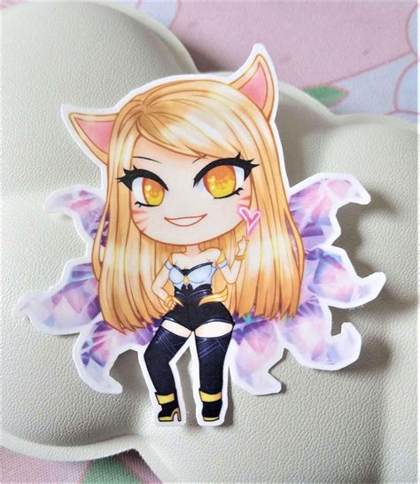 Cute Chibi Kda Popstars Anime Pc Gamer Vinyl Waterproof Stickers For Hydroflasks Laptops Pc