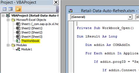 Automated Updating Of BW Data In Excel Files BEX SAP Community