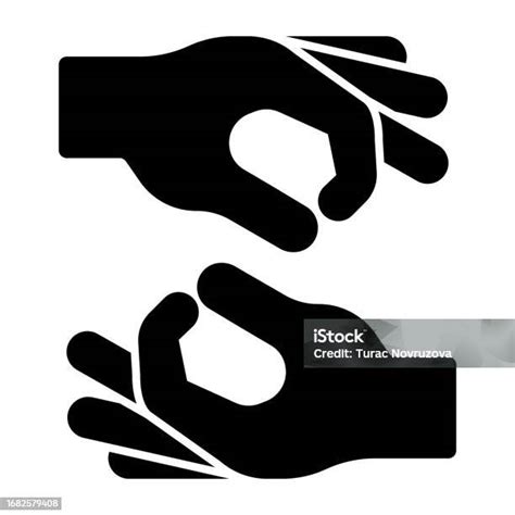 수화 단색 아이콘 장애 개념 흰색 배경에 손가락 언어 기호 문자 모양 스타일의 모바일 개념 웹 디자인의 손가락 언어 아이콘 벡터 그래픽 3가지 개체에 대한 스톡 벡터 아트