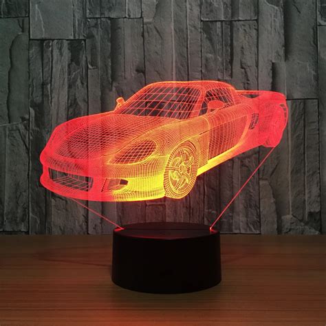Супер автомобиль Ferrari настольная лампа 7 цветов меняющаяся ...