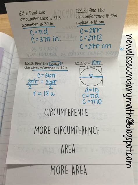 Circle Basics Unit Part 1 Mrs Newells Math
