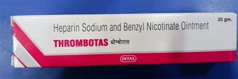 Thrombotas 20g Heparin Sodium And Benzyl Nicotinate Ointment At Rs