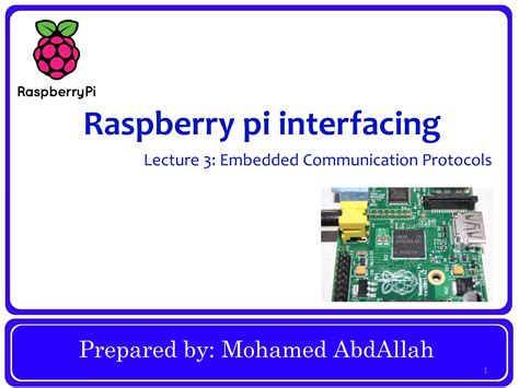 Raspberry Pi Lecture Embedded Communication Protocols PDF