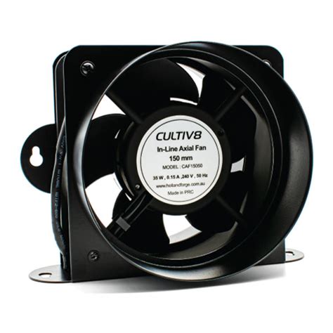 Cultiv8 Inline Fan 150mm 330 M3h Accent Hydroponics