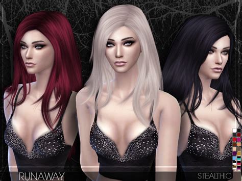 The Sims Resource Stealthic Runaway Female Hair