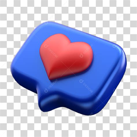 Elemento 3D Emoji Amei Coração PNG Transparente download Designi