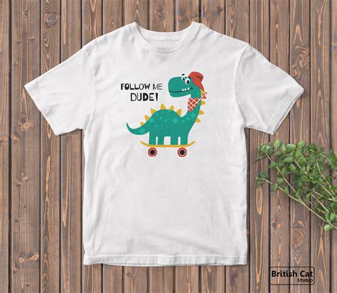 Cute Dinosaur Svg Png T Rex Svg Cut File Dinosaur Shirt Svg Etsy