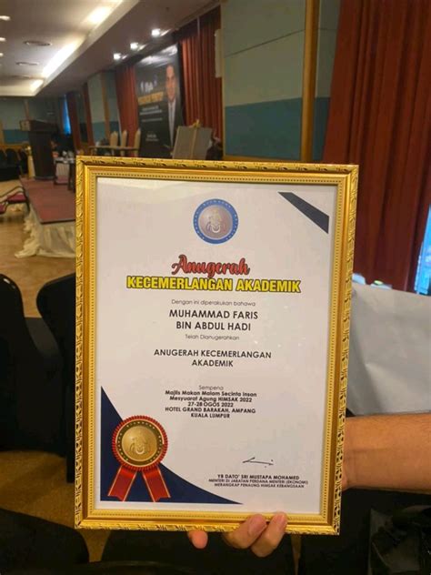 Muhammad Faris Bin Abdul Hadi On Linkedin Awards2022