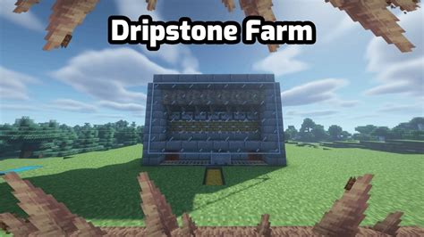 Minecraft Afk Dripstone Farm 118 Java Edition Youtube