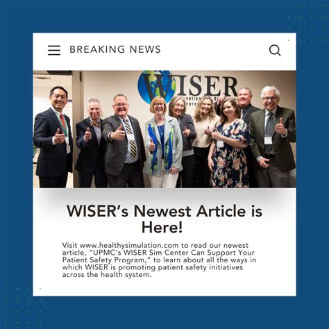 New Healthy Simulation Article Published Wiser