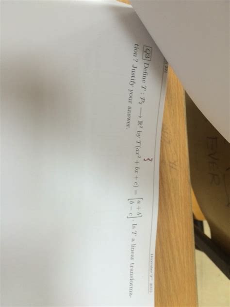 solved define t p 2 rightarrow r 2 by r ax 2 bx c