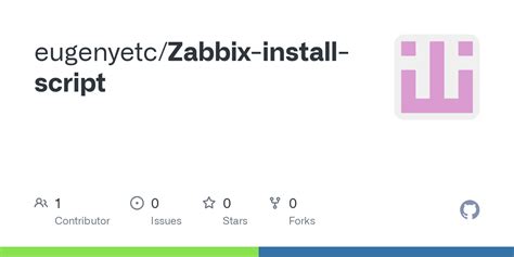 Github Eugenyetc Zabbix Install Script