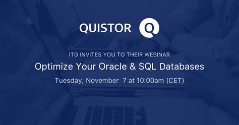 Optimize Your Oracle And Sql Databases Itg