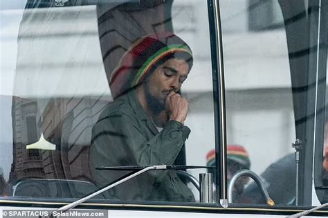 First Look Kingsley Ben Adir As Bob Marley On Set Of Reggae Legends
